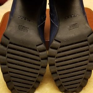THE FLEXX | Shoes | The Flexx Ankle Booties Navy Blue Sz8 | Poshmark